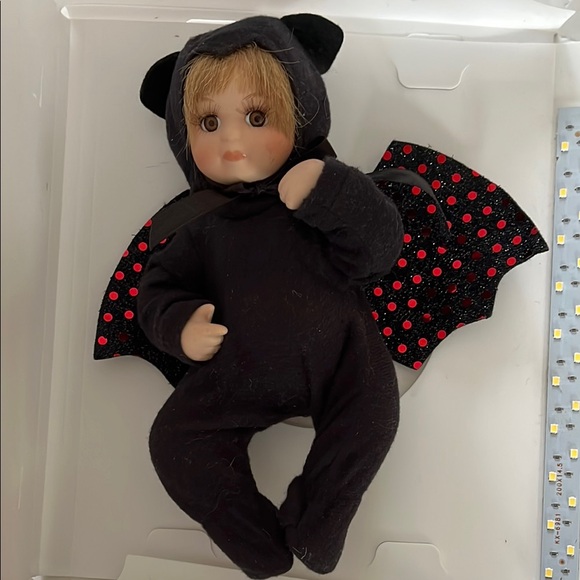 Toys | Rare Mcfield International Doll Adorable Black Bat Costume Doll ...